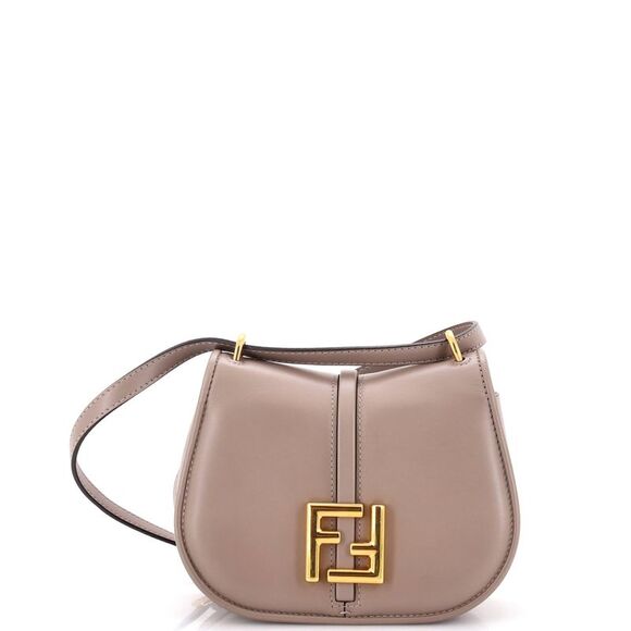 Fendi | Bags | Fendi Cmon Shoulder Bag Leather Mini Neutral | Poshmark